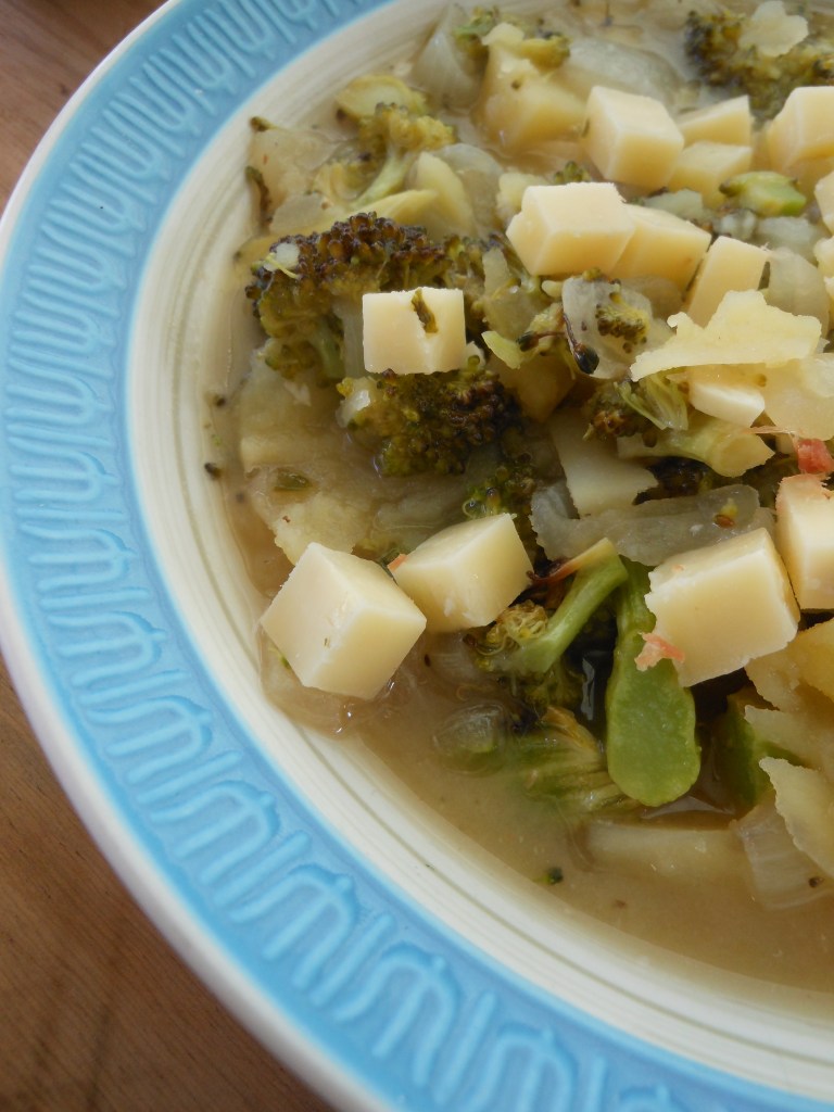Miso Roasted Broccoli and Potato Soup | Cosmo Hippie Chef